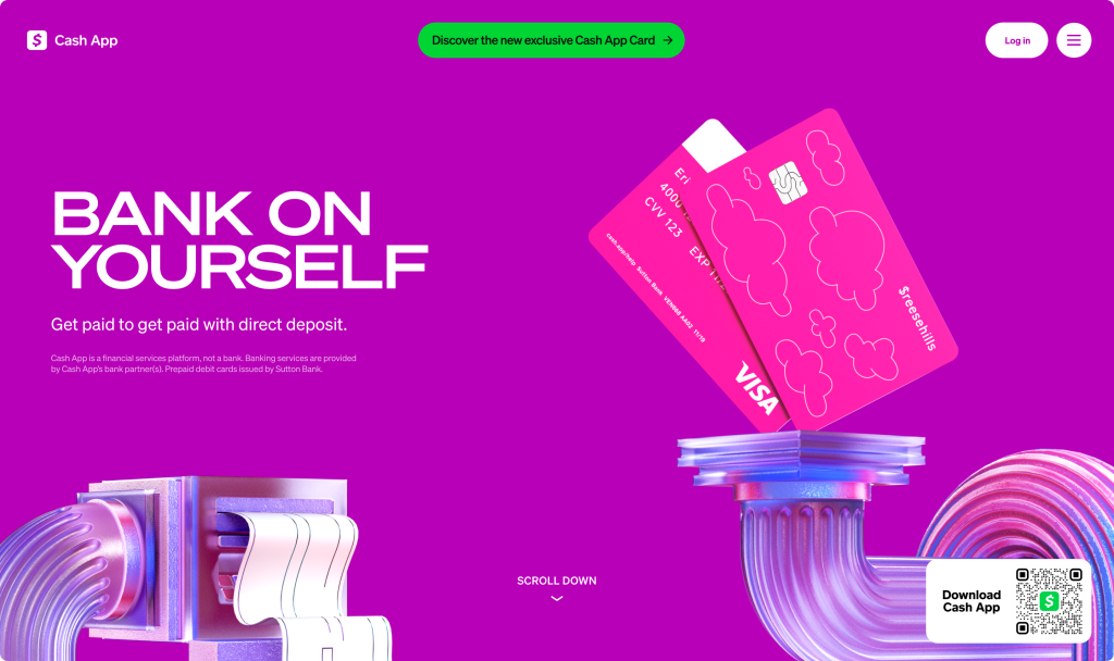 Cash App Banking landing page - Dave Chung - Content Strategist & UX ...